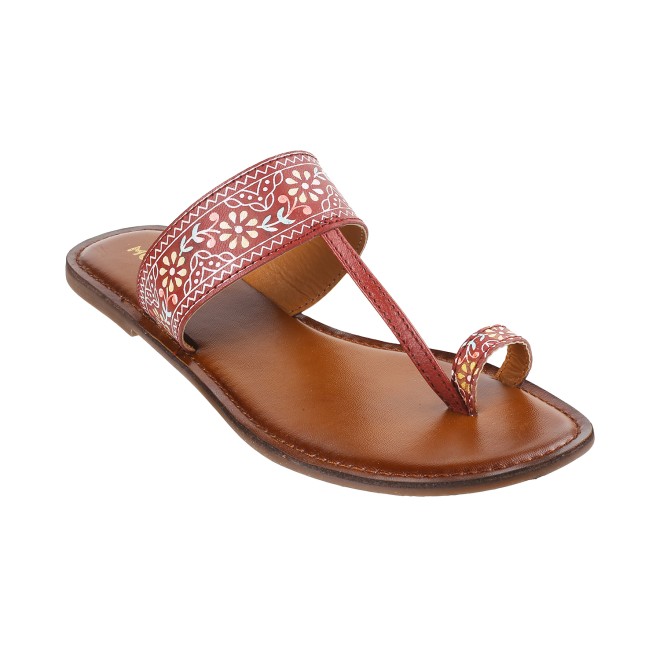 Buy Mochi Women Maroon Ethnic Slip Ons Online | SKU: 32-1799-44-36 – Mochi Shoes
