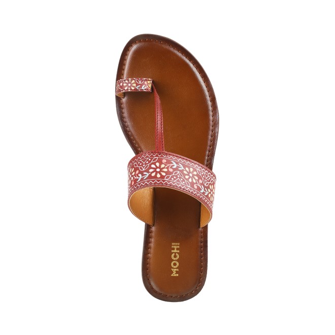 Buy Mochi Women Maroon Ethnic Slip Ons Online | SKU: 32-1799-44-36 – Mochi Shoes