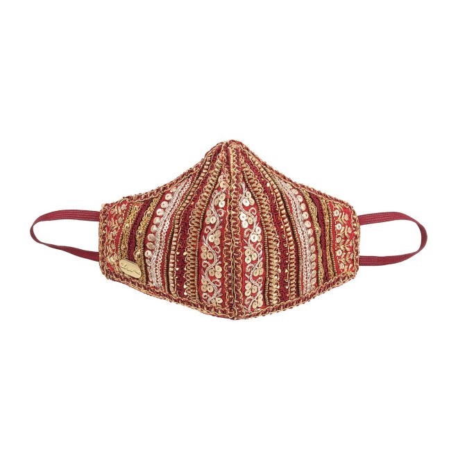 Buy Cheemo Women Maroon Mask Mask Online | SKU: 777-49-44-10 – Mochi Shoes